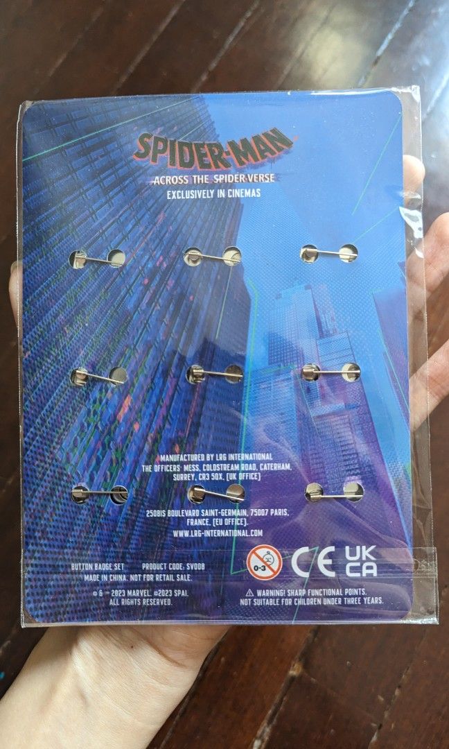 Across the spiderverse collectible button badge set pins Spiderman ...
