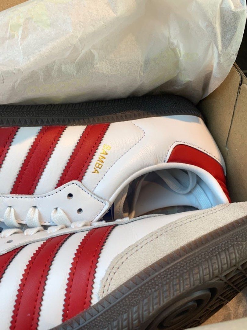 Adidas Samba OG Red Preorder, Men's Fashion, Footwear, Sneakers on ...