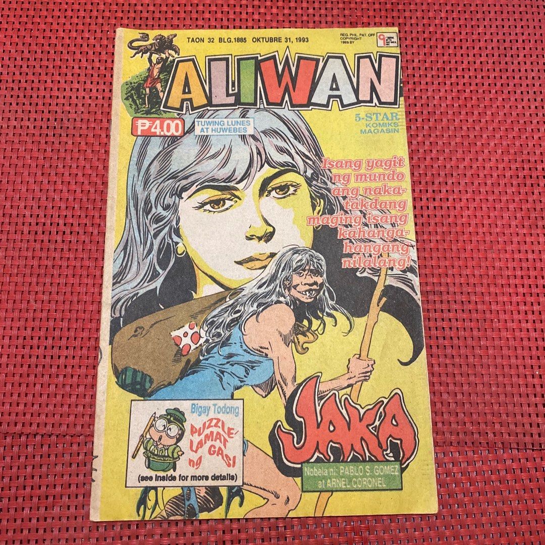 ALIWAN Komiks #1885 Jaka 1993 Philippines Vintage Tagalog Comics GASI ...