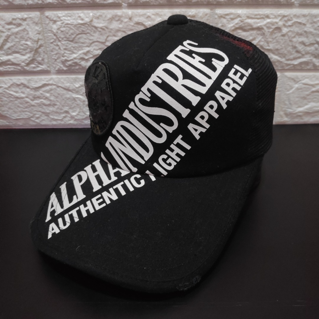 ALPHA INDUSTRIES Army US Navy Camo Trucker Mesh Cap Snapback, Men's Fashion, Watches ...