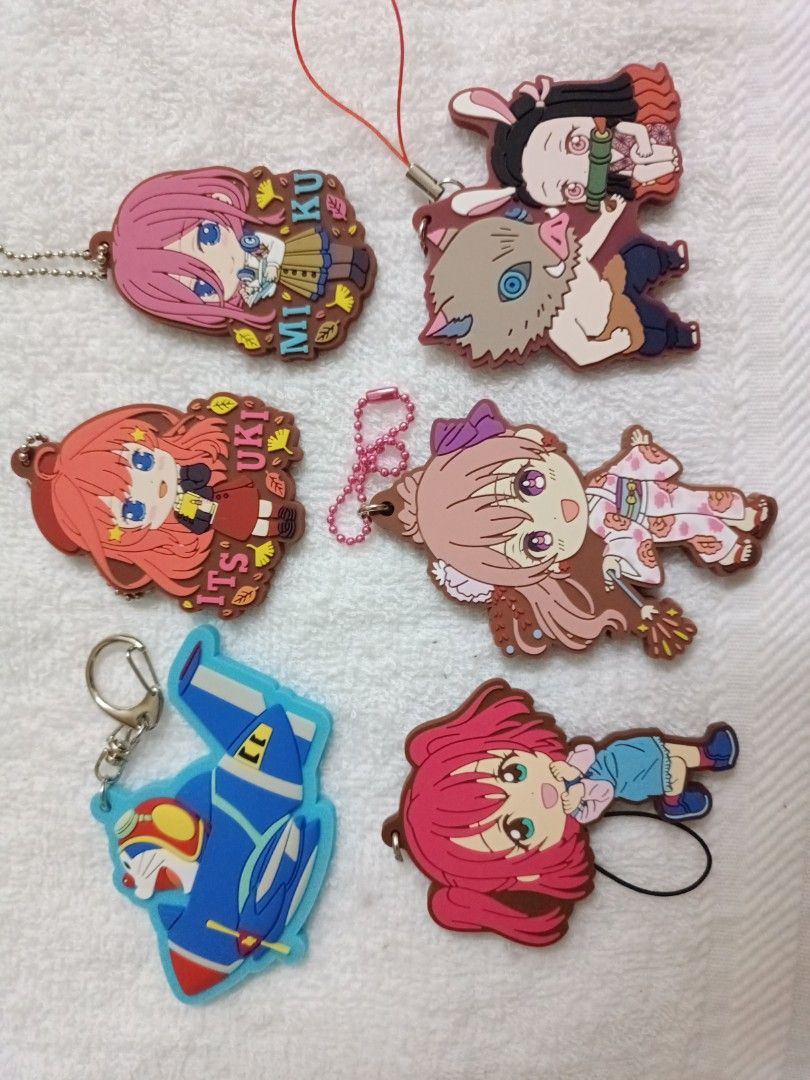 Anime rubber keychain (big) IV, Hobbies & Toys, Collectibles ...