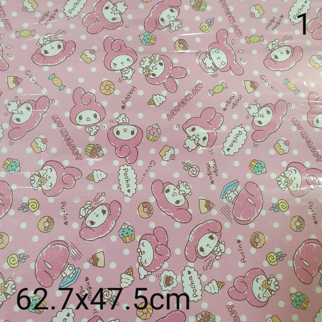 Authentic Original Sanrio Gift Present Wrappers Wrapping Paper Birthday ...