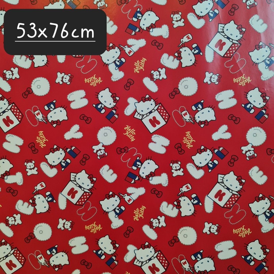 Authentic Original Sanrio Gift Present Wrappers Wrapping Paper Birthday ...