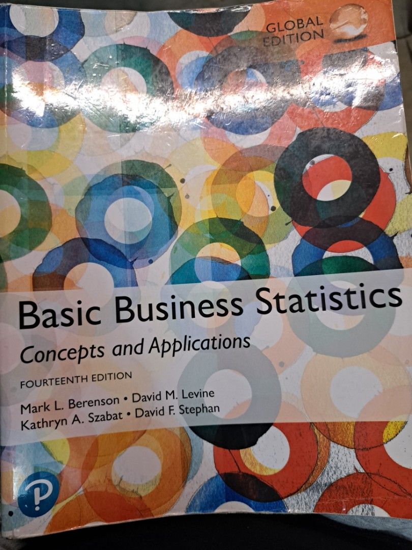 Basic business statistics 基礎統計學, 書籍、休閒與玩具, 書本及雜誌, 教科書、參考書在旋轉拍賣