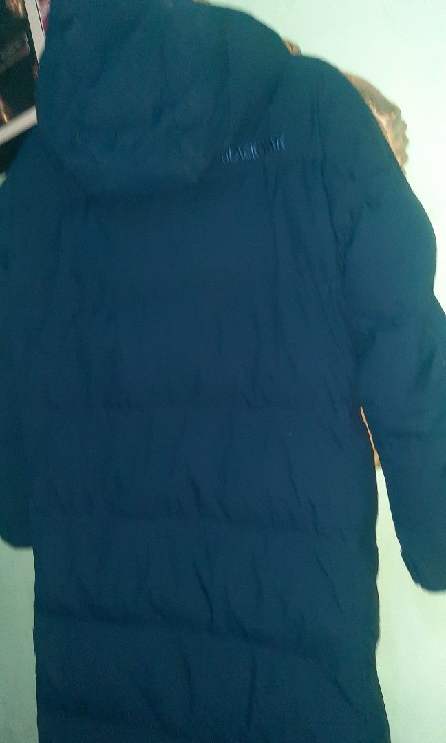 Black yak down jacket original jaket parka bulang winter gunung camping, Fesyen Pria, Pakaian ...