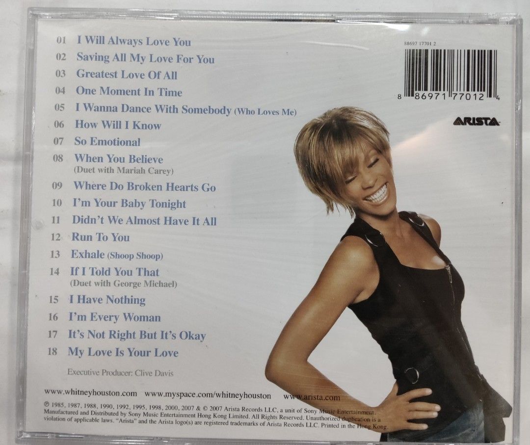 Cd whitney houston the ultimate collection 2n, 興趣及遊戲, 音樂、樂器 & 配件, 音樂與媒體 ...