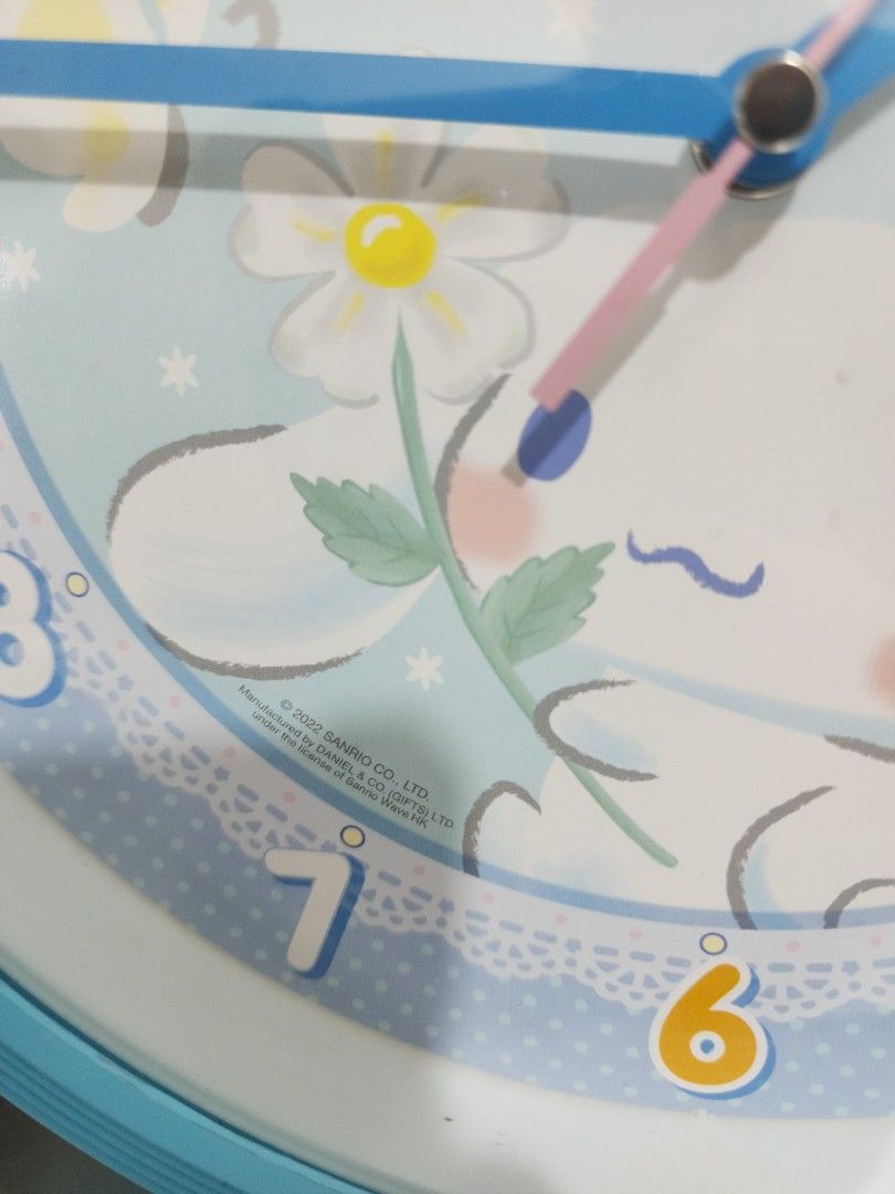 Cinnamoroll wall clock, Furniture & Home Living, Home Decor, Clocks on ...