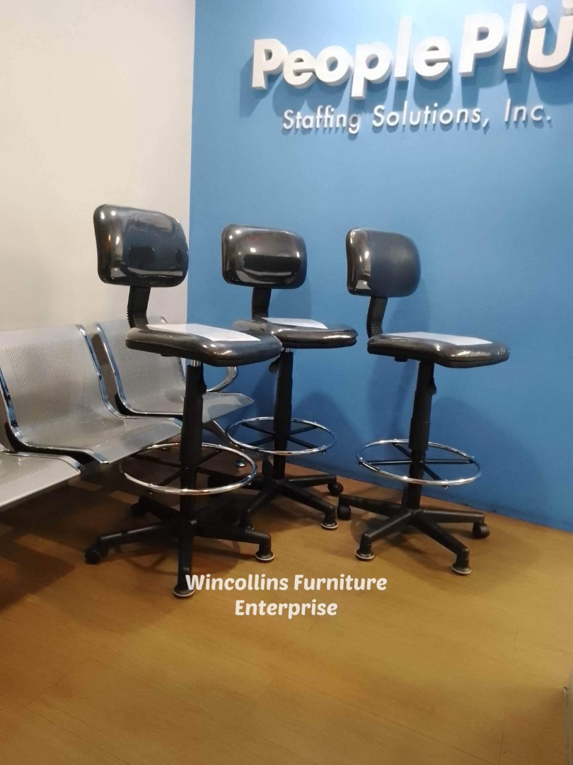 DRAFTING CHAIR/ TELLER CHAIR/ OFFICE FURNITURE, Furniture & Home Living ...
