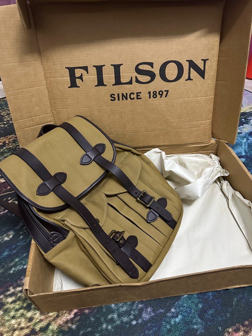 Filson Rugged Twill Rucksack, Men's Fashion, Bags, Backpacks on Carousell