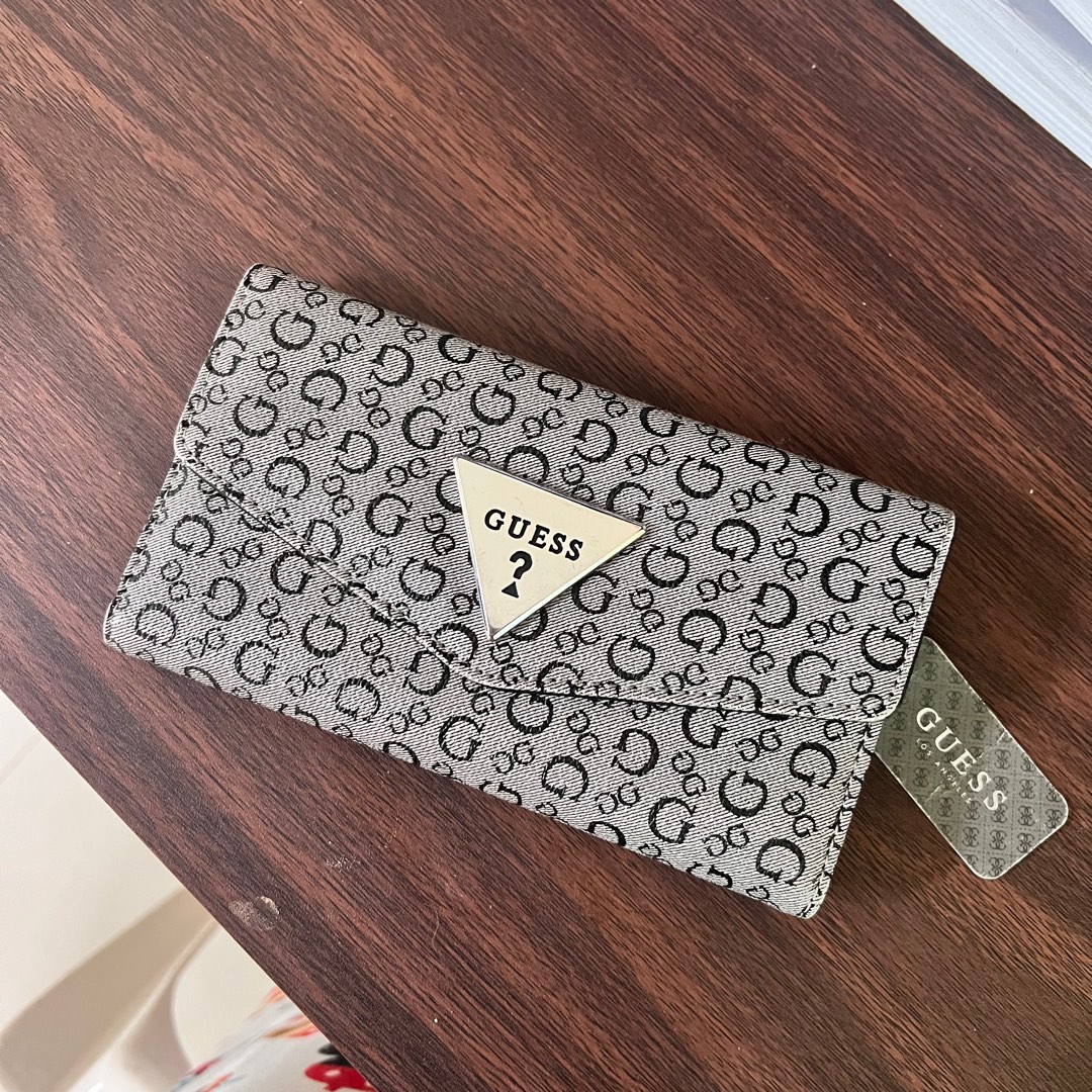 Guess black and white long wallet, Women's Fashion, Bags & Wallets ...