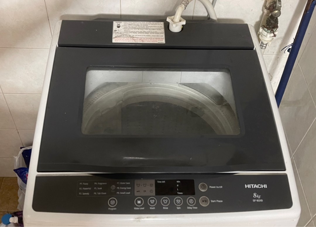 Hitachi 8kg washing machine, TV & Home Appliances, Washing Machines and ...