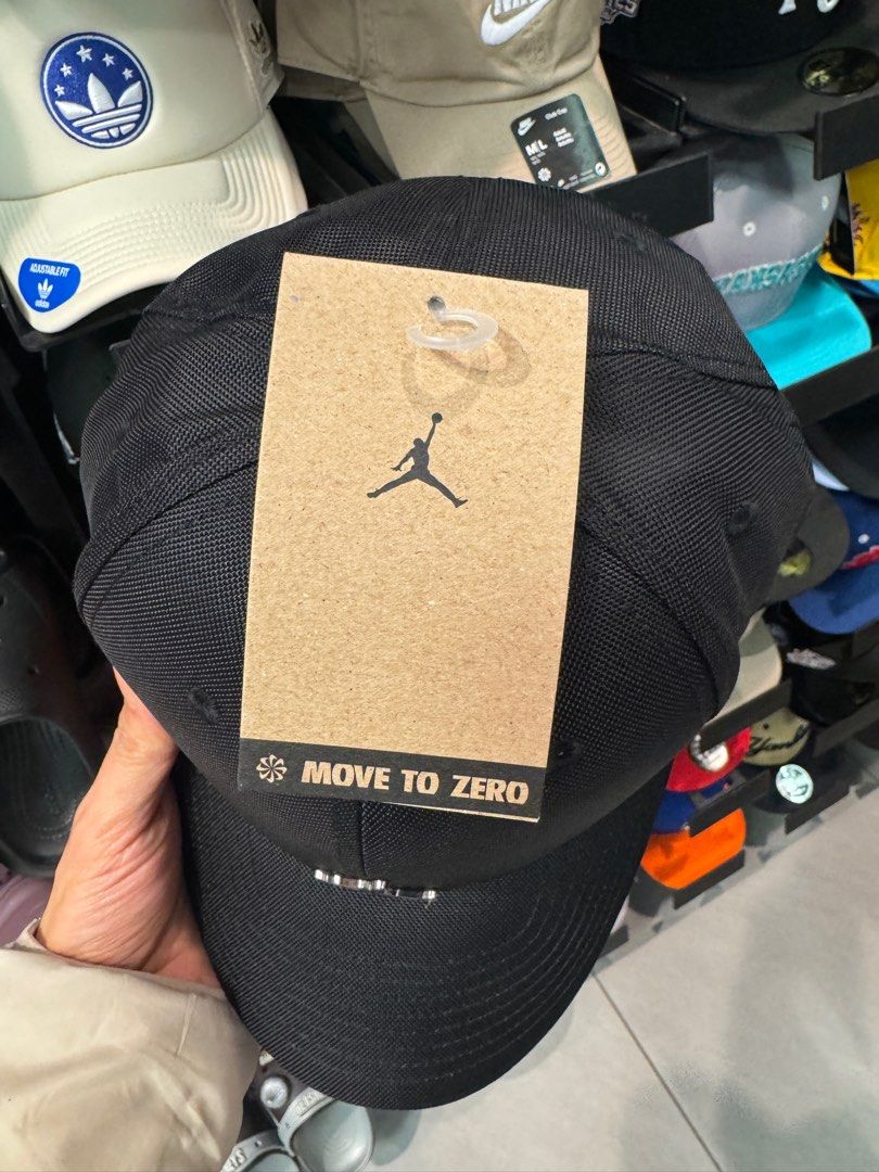 JORDAN RISE CAP Black with Metal Jumpman Logo Adult Unisex Adjustable ...