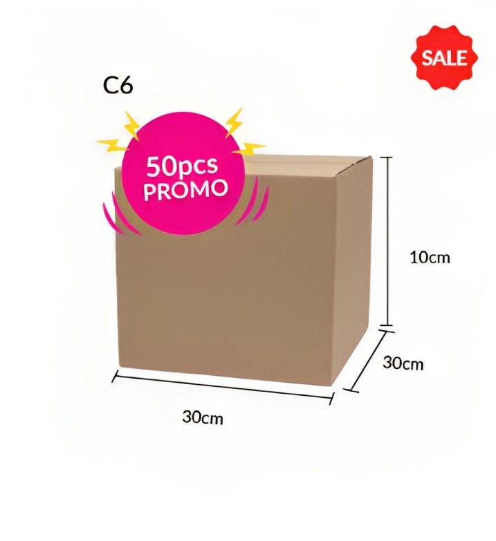 Kotak Box (30cm length × 30cm width × 10cm height) 50pcs, Furniture ...