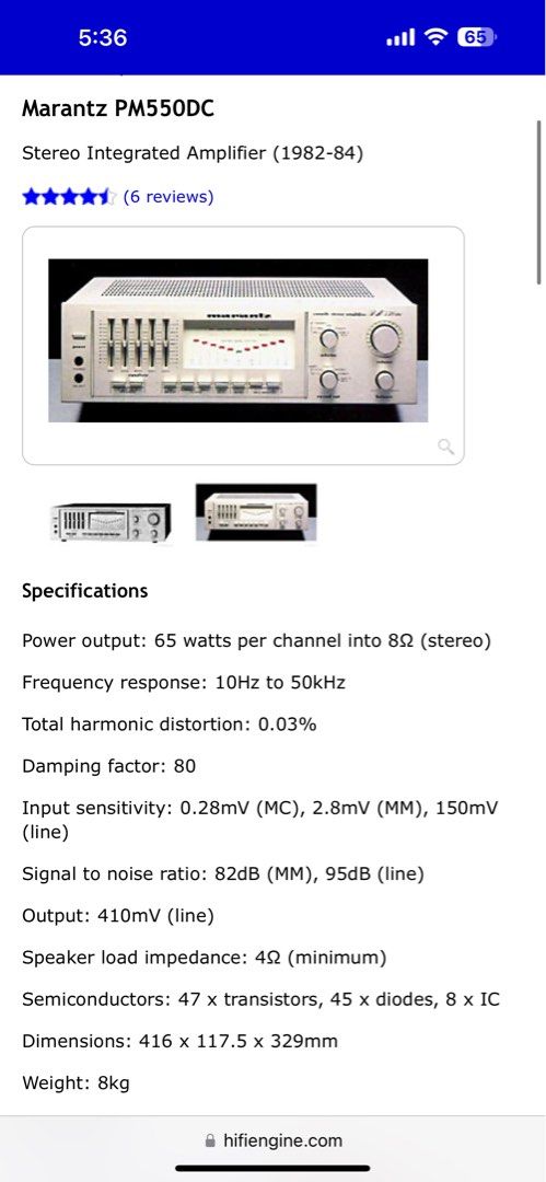 Marantz PM550DC Integrated Amplifier, Audio, Soundbars, Speakers & Amplifiers on Carousell