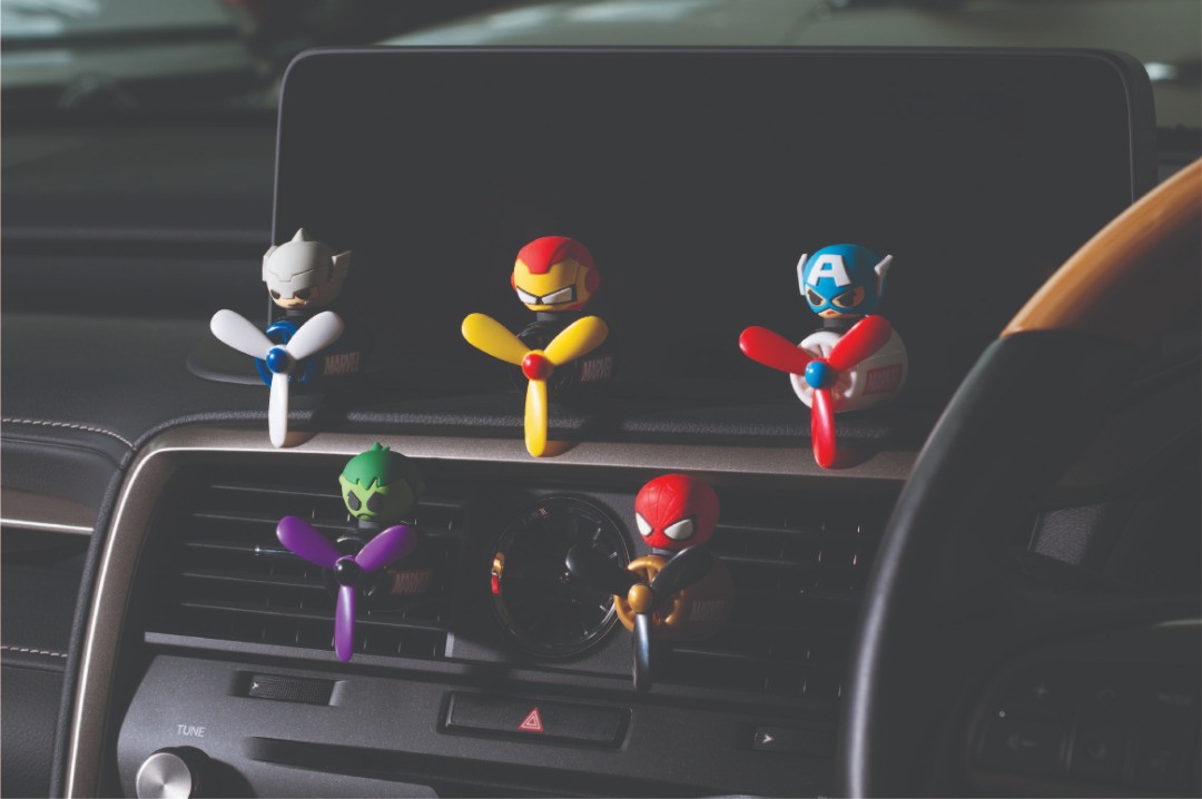 Marvel Car Air Freshener Perfume (Spiderman, Ironman, Thor, Hulk, Cpt ...