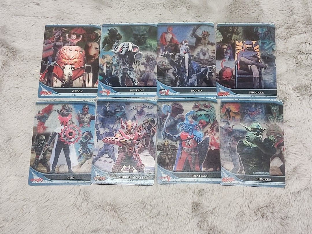 Masked Rider Morinaga Megahouse Vintage Clear Cards Set, Hobbies & Toys ...