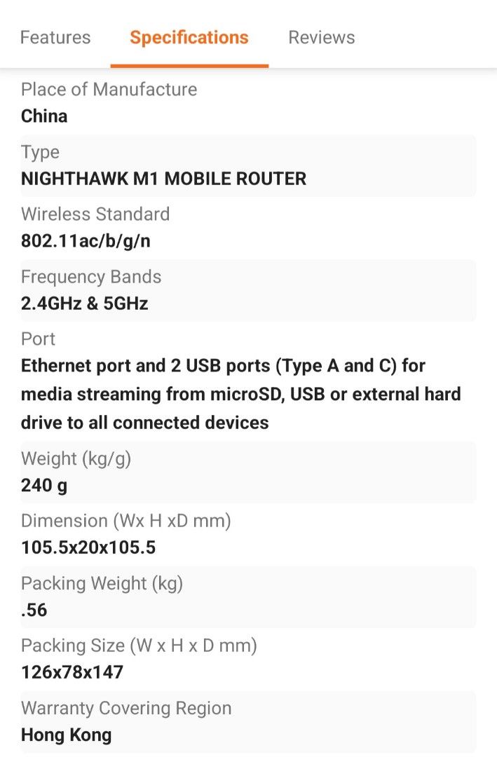MR1 100 NIGHTHAWK M1 4G LTE MOBILE ROUTER SIM WIFI, 電腦＆科技, 電腦周邊及配件 ...