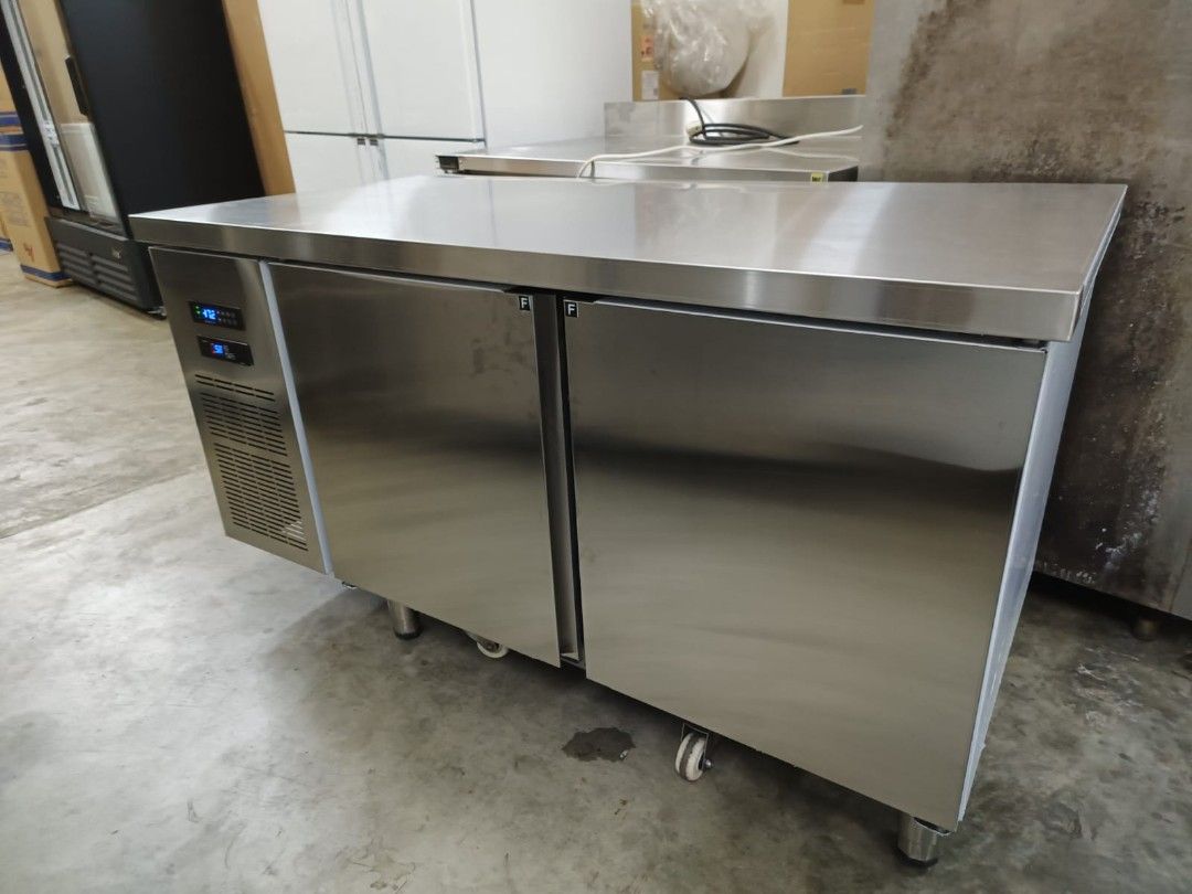 New 2 door counter chiller and freezer / 2 door counter combination, TV ...
