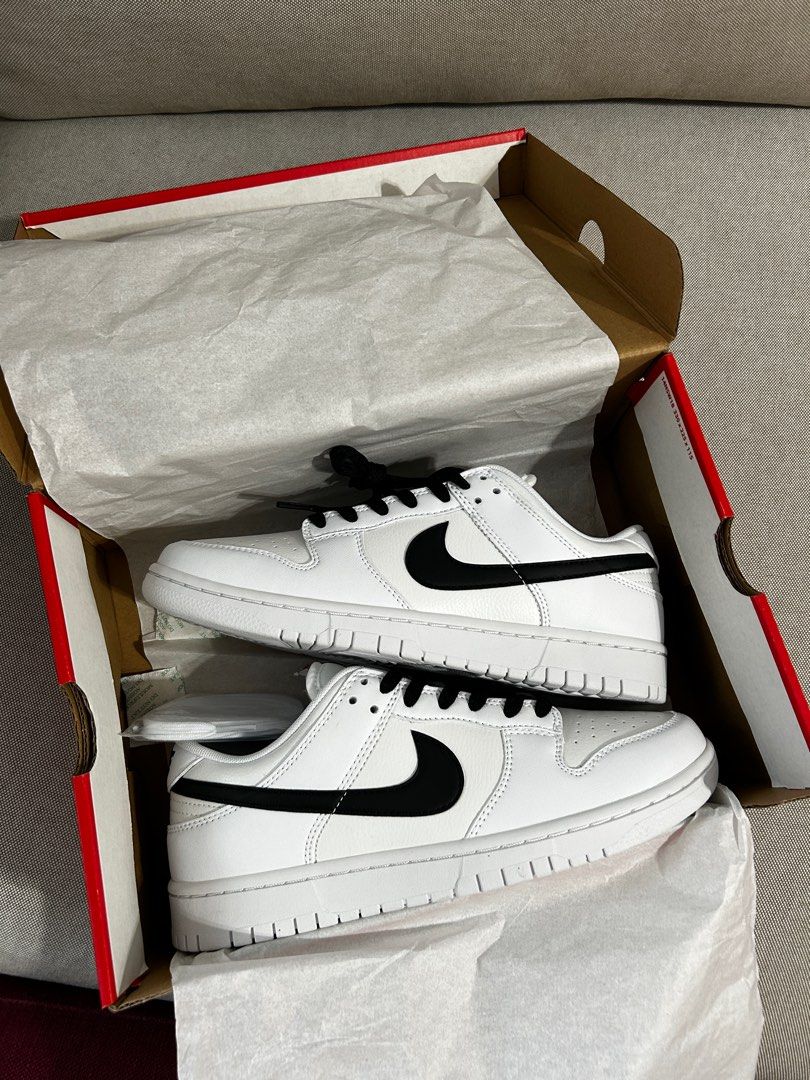 Nike Dunk Low Retro, reverse panda 黑白 反轉熊貓, 他的時尚, 鞋類, 運動鞋、球鞋在旋轉拍賣