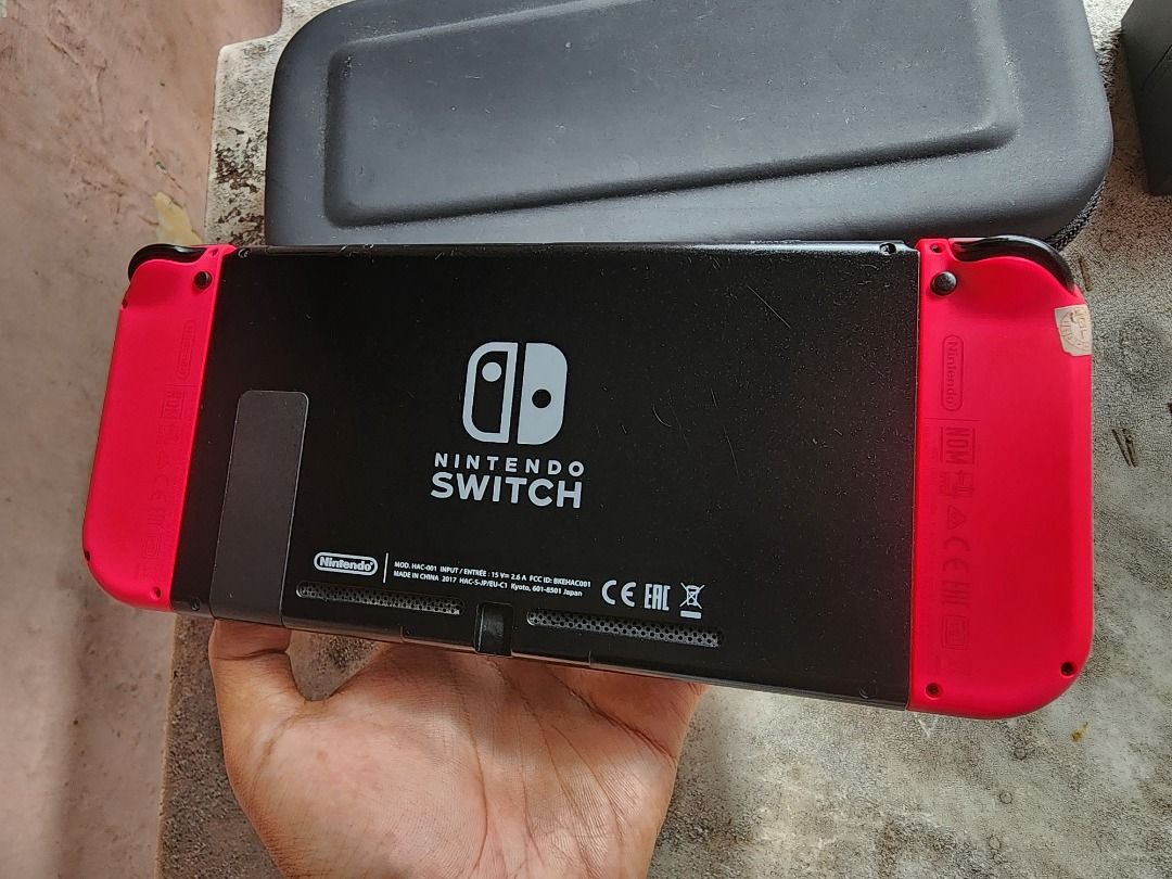Nintendo Switch v1 CFW Atmos Neon Red Tablet Joycon 128GB 00, Video ...