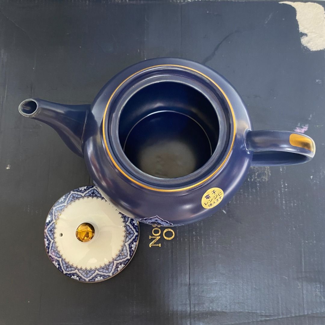 Nostalgie Istanbul Orient Express White Blue Gold Teaset, Furniture ...