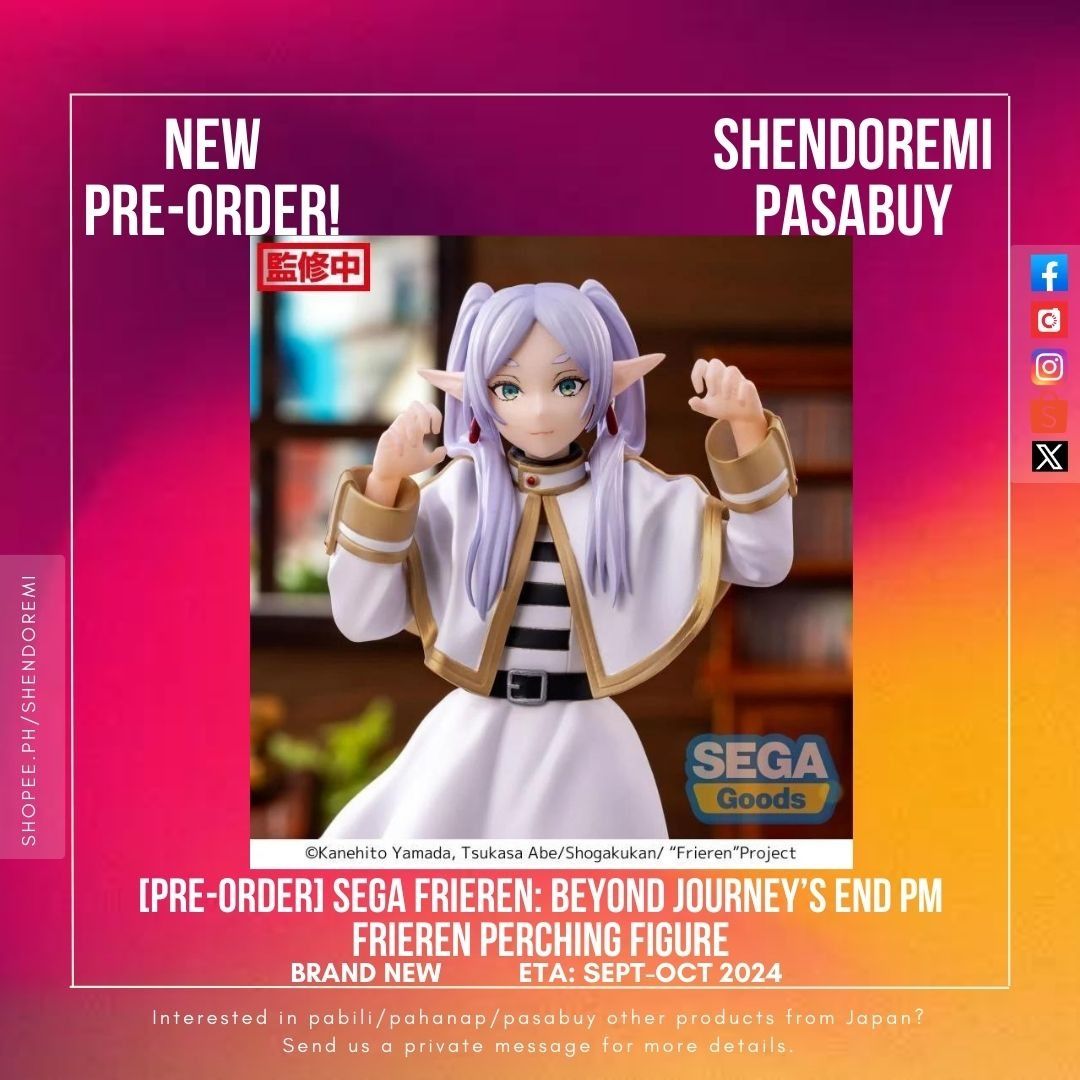 [PRE-ORDER] SEGA FRIEREN: BEYOND JOURNEY'S END PM FRIEREN PERCHING ...