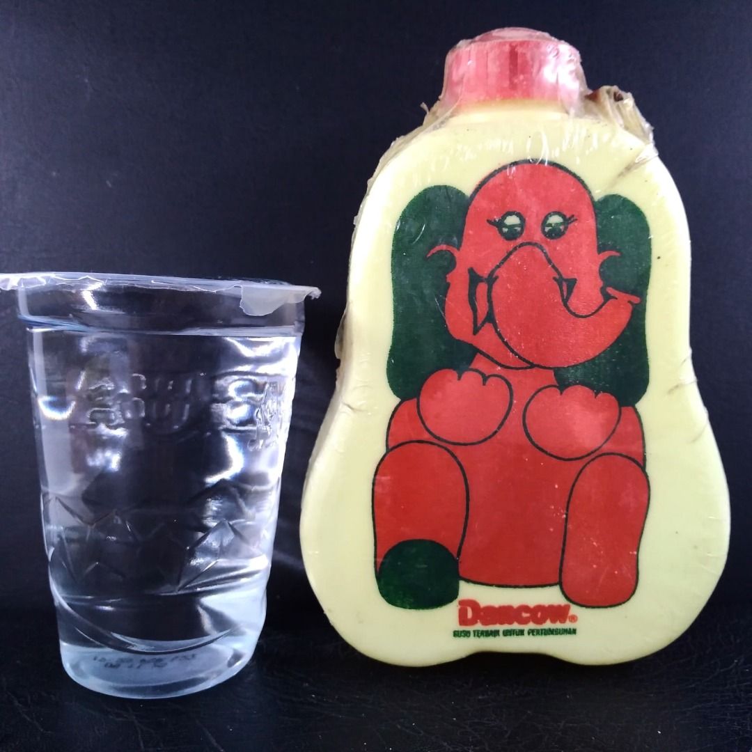 Souvenir jadul nostalgia kenangan 3 pcs botol air anak hadiah Dancow ...