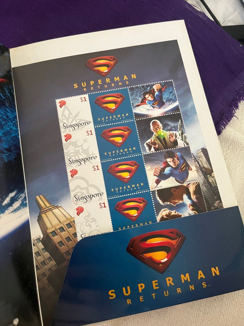 Superman Return stamps collection, Hobbies & Toys, Memorabilia ...