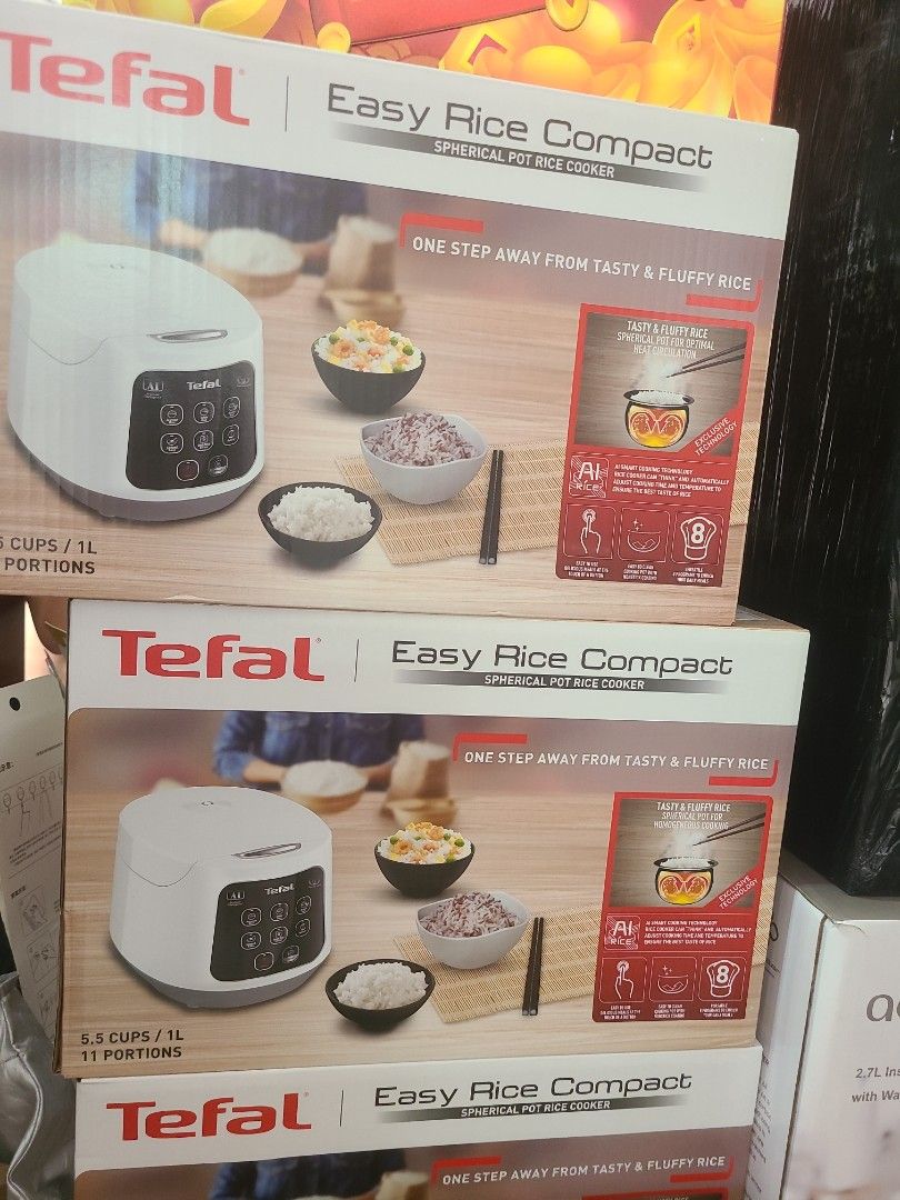 Tefal 1l rice cooker, brand new seal in box, 2 years Local warranty, TV & Home Appliances ...