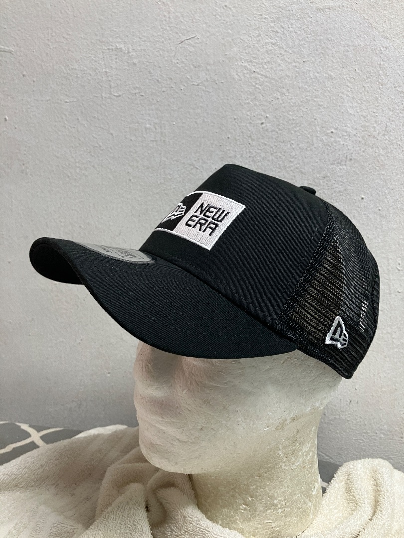 Trucker NE Box Logo Black Cap Jepun Baseball Cap Snapback Adjustable ...