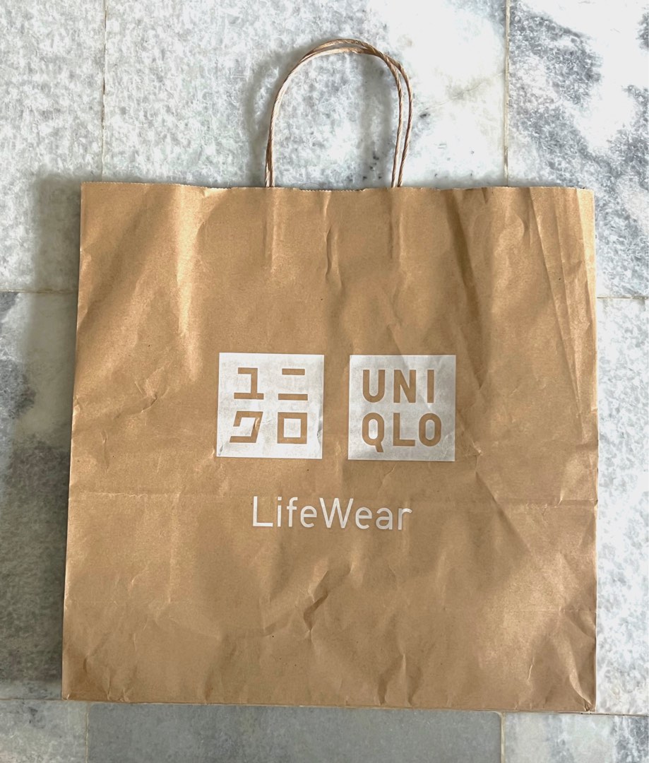 UNIQLO 🇯🇵 Paper Bag, Hobbies & Toys, Stationery & Craft, Craft Supplies ...