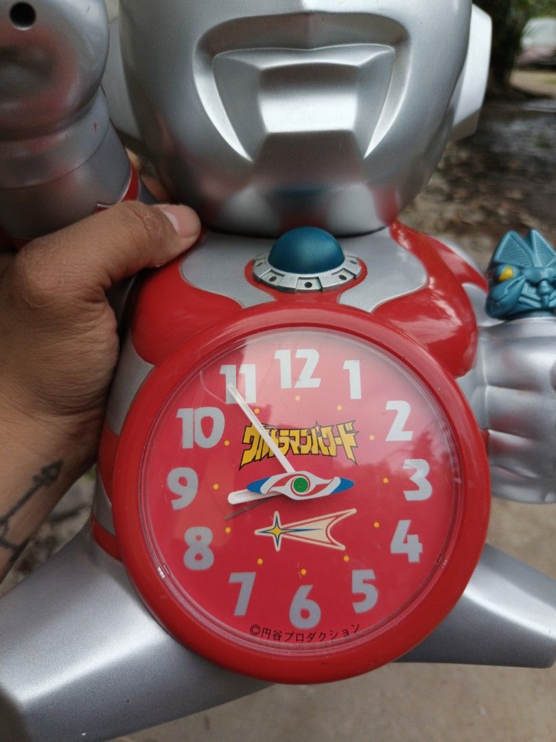 Vintage BIG Ultraman Powered Alarm Clock Alien Baltan Antique Retro ...