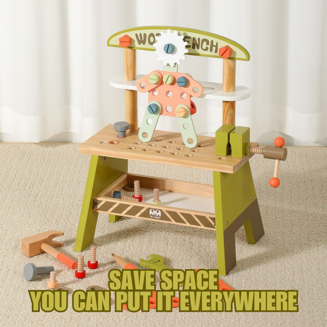 Wooden Mini Workbench, Hobbies & Toys, Toys & Games on Carousell