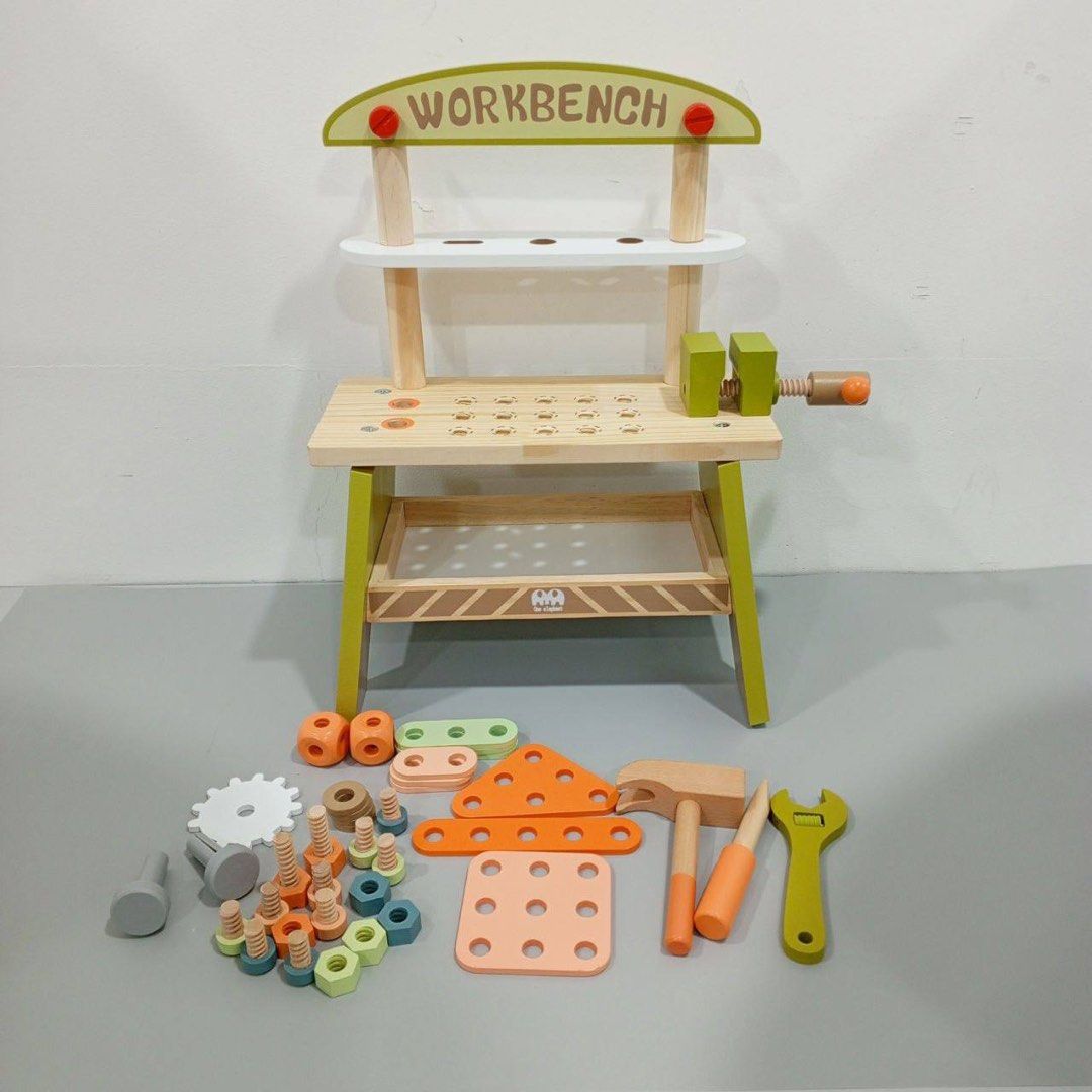 Wooden Mini Workbench, Hobbies & Toys, Toys & Games on Carousell