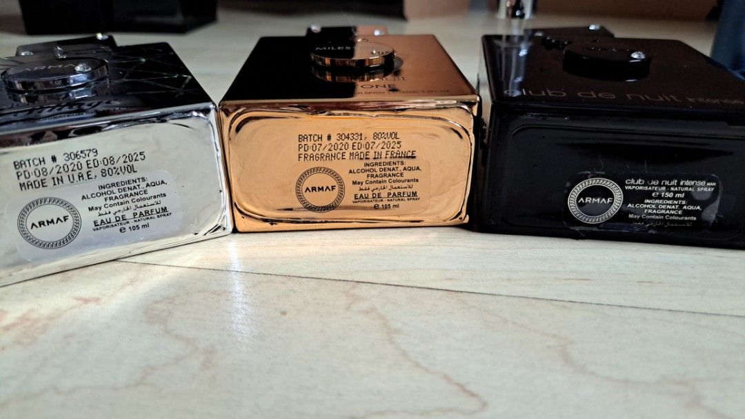 10ml Armaf decants: CDNI Club de Nuit Intense Parfum, CDN Milestone ...