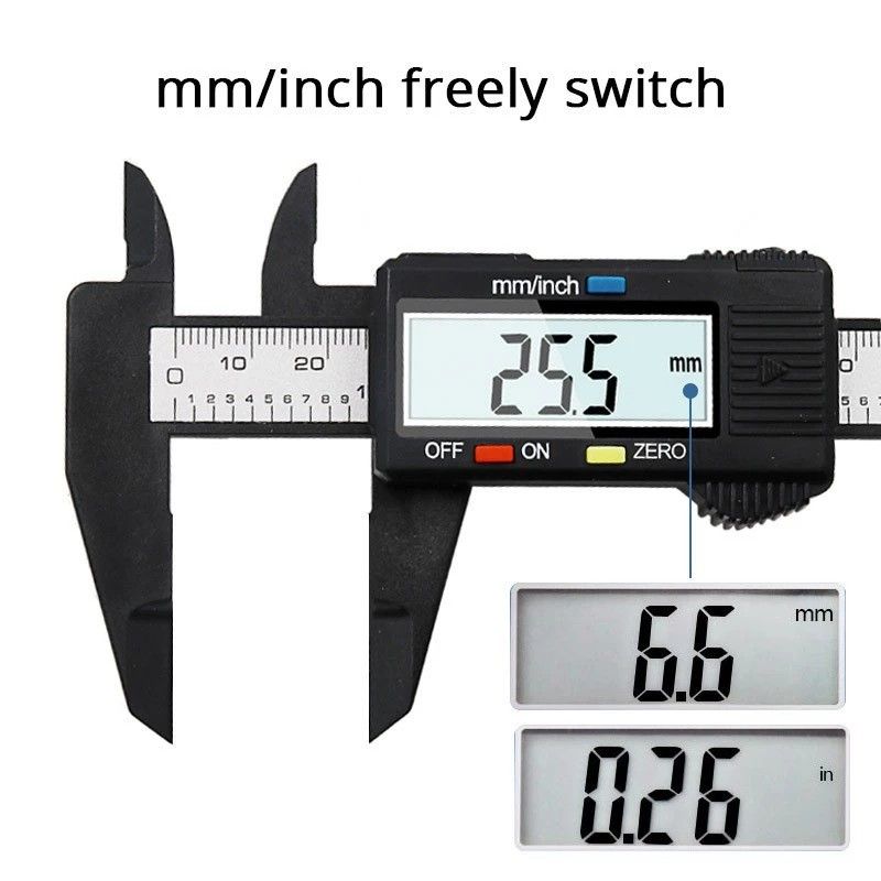 150mm Measuring Tool Electronic Caliper Ruler LCD Digital Vernier ...