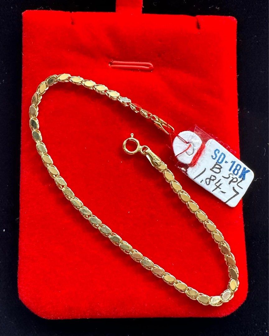 18K Saudi Gold Damascus bracelet, Women's Fashion, Jewelry & Organizers ...