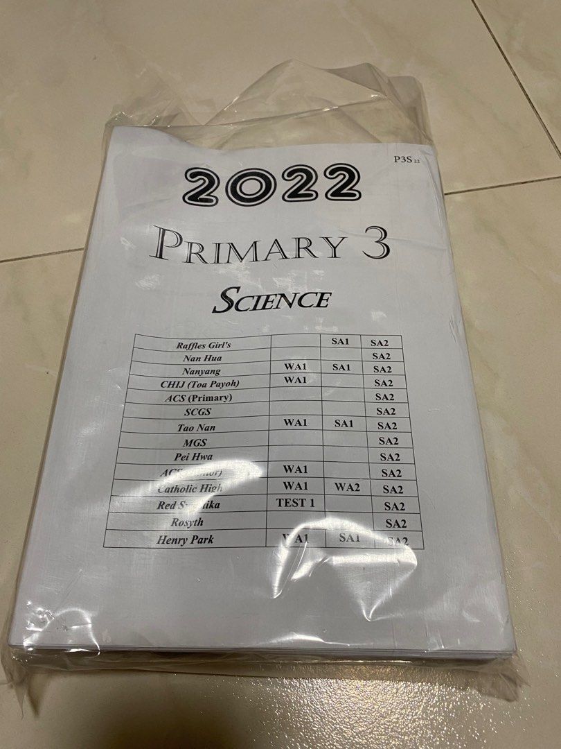 2022 primary 3 science exam paper, Hobbies & Toys, Books & Magazines ...