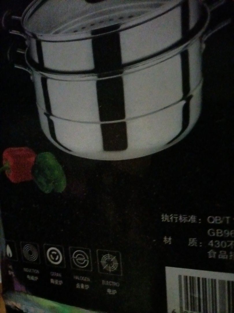 28 cm 2 tier with induction Stainless Steel Steamer, Furniture & Home ...