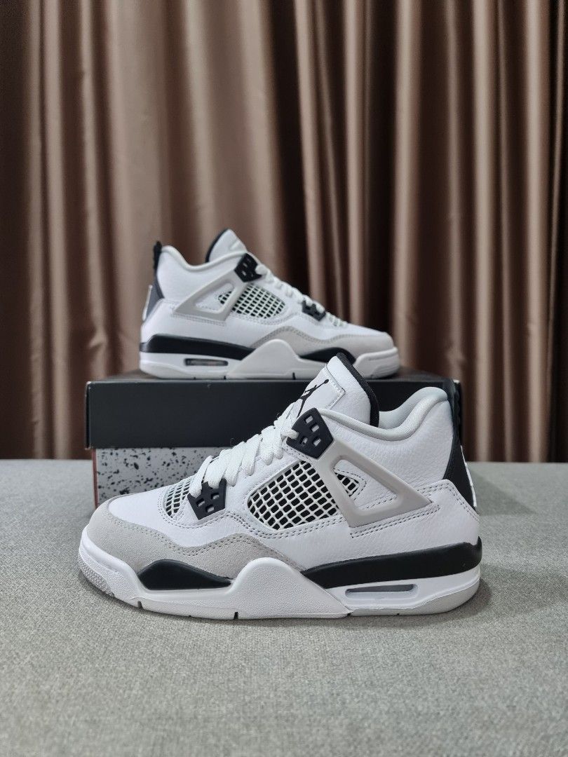 (3.5Y) Air Jordan 4 Military Black GS, Luxury, Sneakers & Footwear on ...