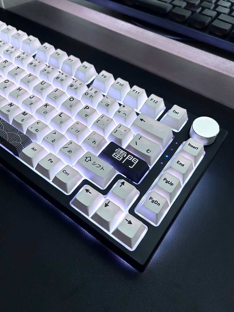 75% Custom Mechanical Keyboard (Shirakawa keycaps) - Full modded Tri mode, Computers & Tech ...