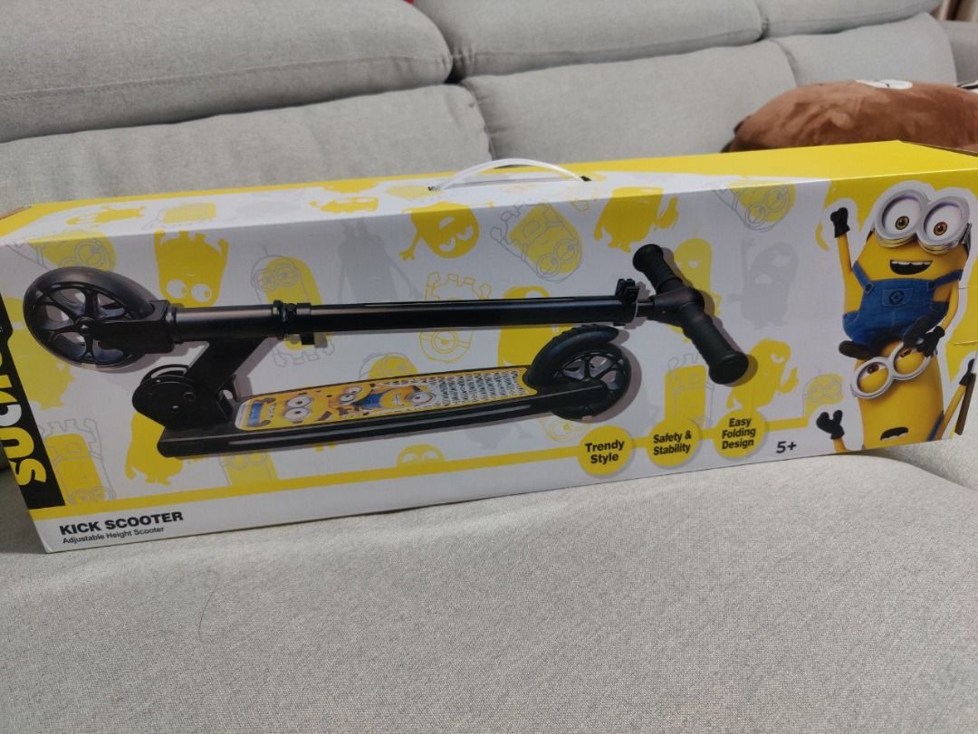 ( CNY 2024 Special ) Minion Scooter Kids Scooter Kick Scooter Children ...