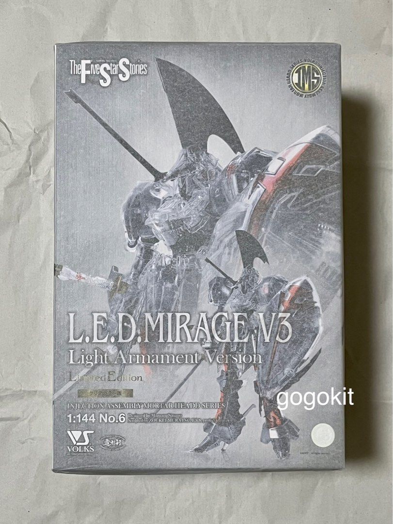 現貨 Volks IMS 1/144 L.E.D. Mirage V3 最強幻像 限定透明版 模型 五星物語 Five Star Stories FSS, 興趣及遊戲, 玩具 & 遊戲類 ...