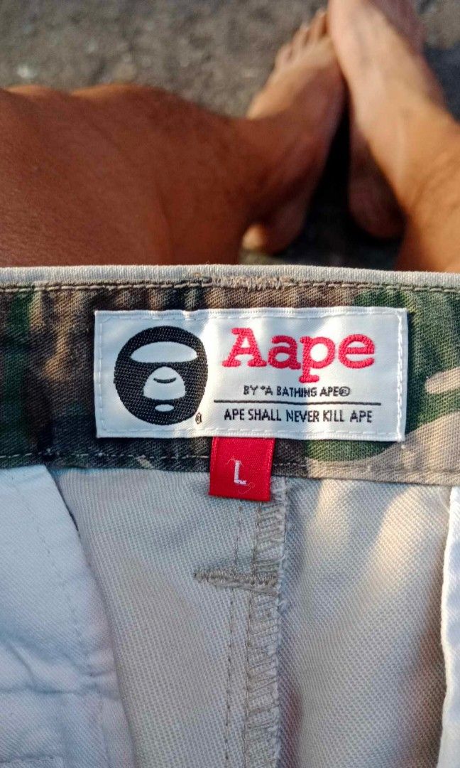 AAPE BY A BATHING APE SHORT, Men's Fashion, Bottoms, Shorts on Carousell