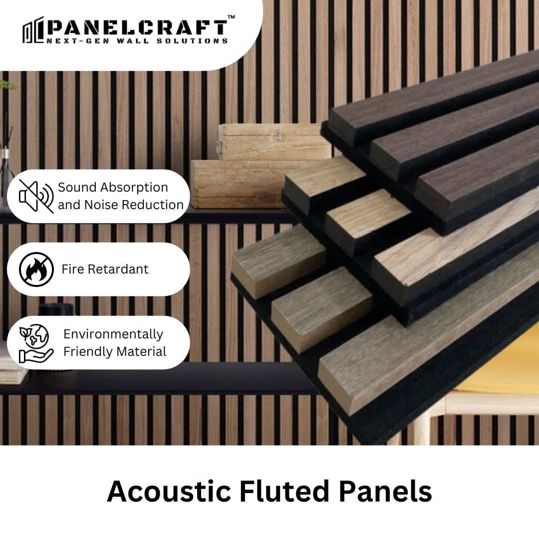 Acoustic Fluted Panels AcouFluted Soundproof Panel, Furniture & Home ...