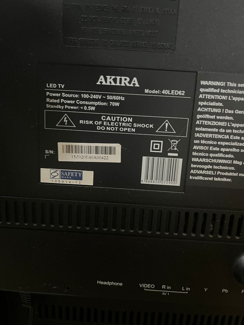 Akira FULL HD LED TV 40 Inch FHD LED Tv | , TV & Home Appliances, TV ...