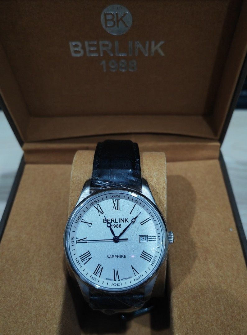 Authentic Berlink Swiss Men Watch. Come with full box and 1 year ...