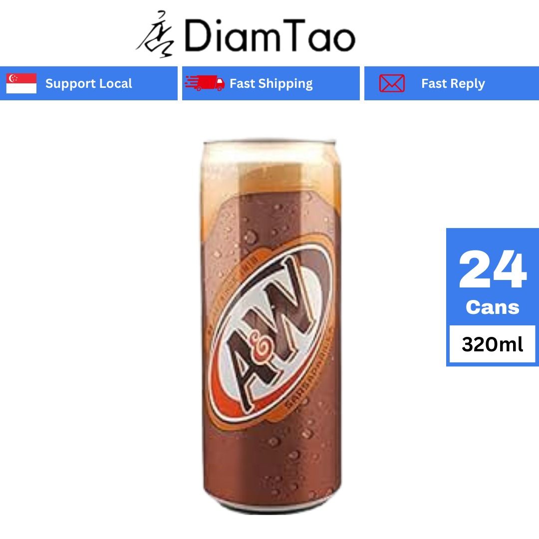 A&W Root Beer 320ml x 24 Cans, Food & Drinks, Beverages on Carousell