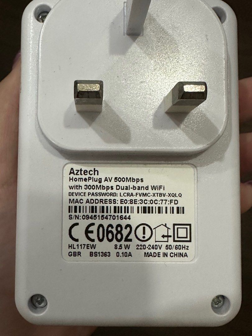 Aztech Homeplug AV (500mbps) Dual brand wifi extender, Computers & Tech ...