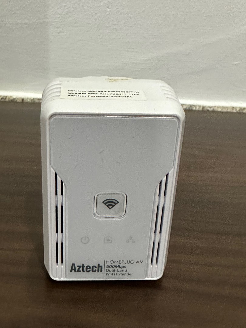 Aztech Homeplug AV (500mbps) Dual brand wifi extender, Computers & Tech ...